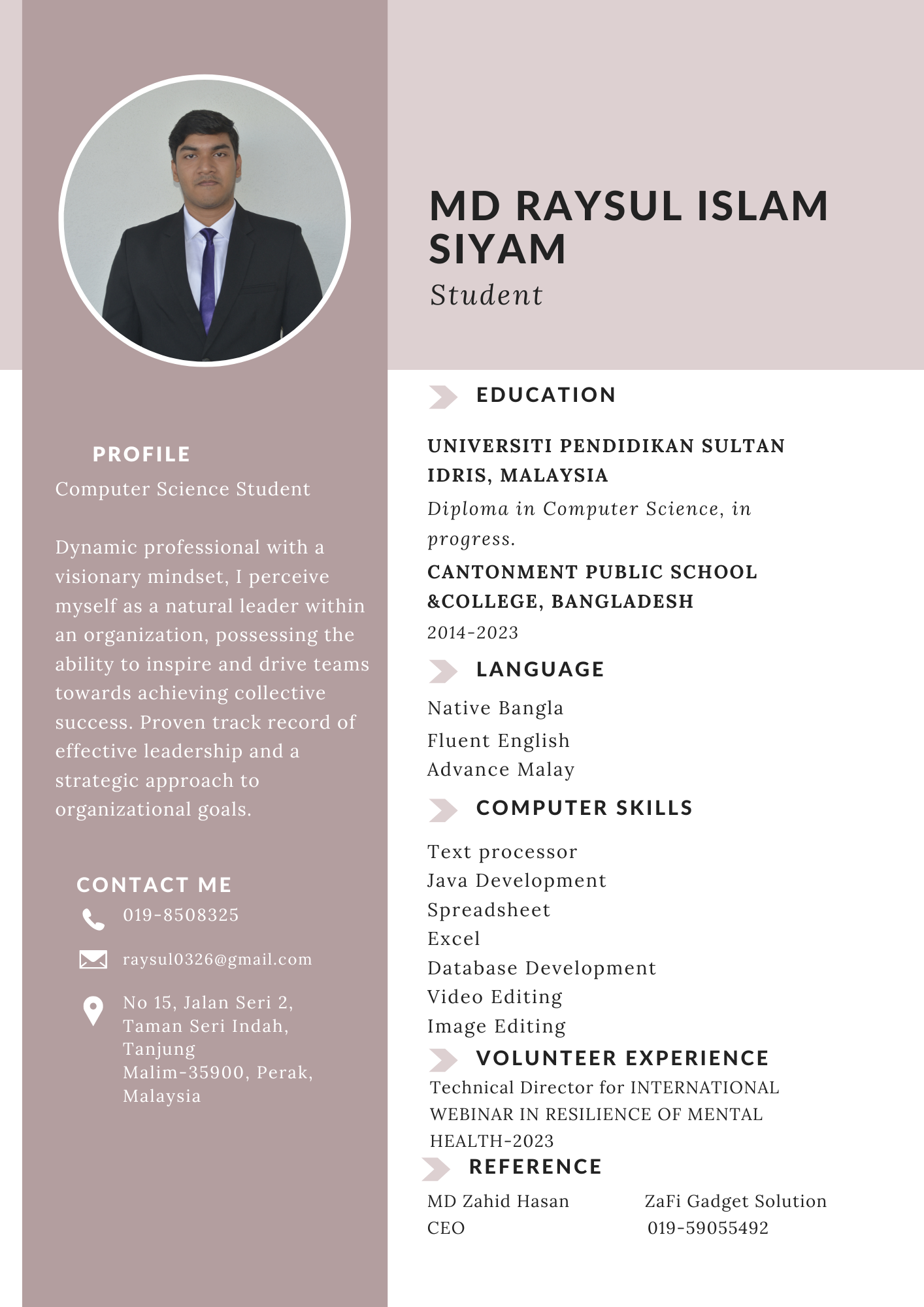 Raysul Islam | Student